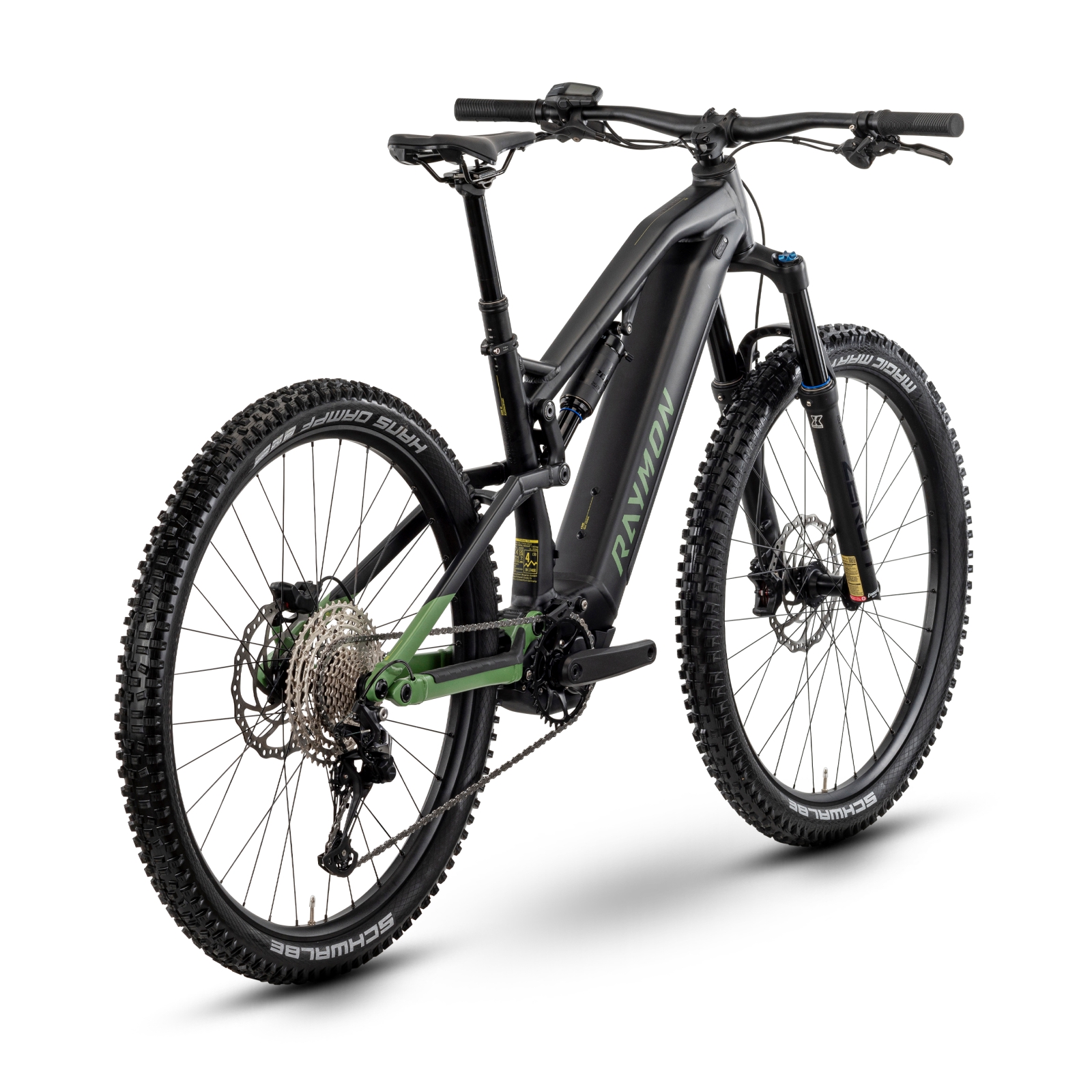 Bicicleta Electrica Raymon Full Suspension Trailray 150 2025 - 29 Inch, L, Negru - Deore - - Cod ...