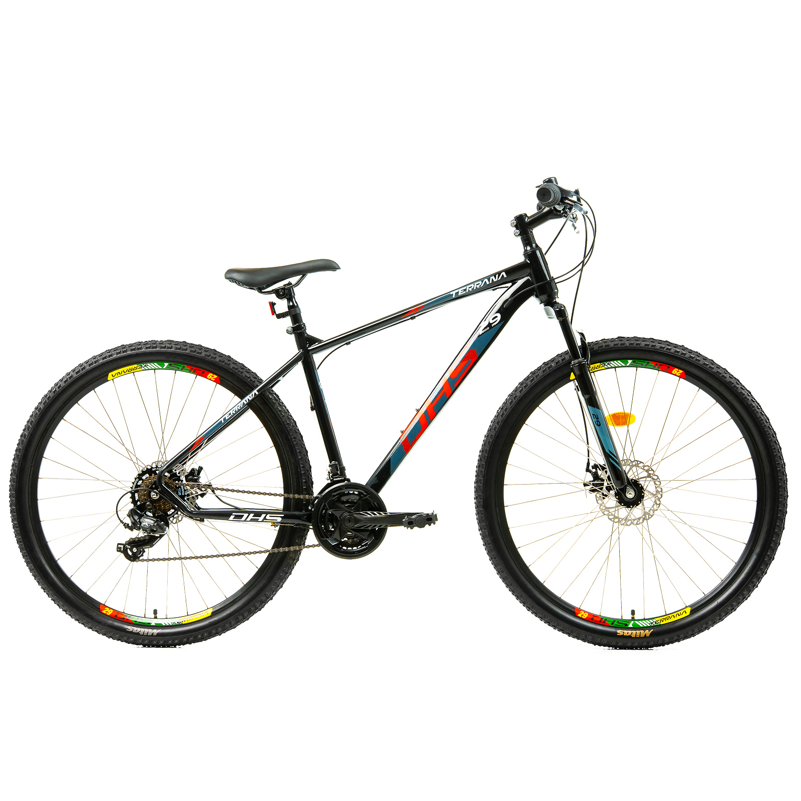 Bicicleta Mtb Dhs 2905 - 29 inch, M, Negru-Rosu