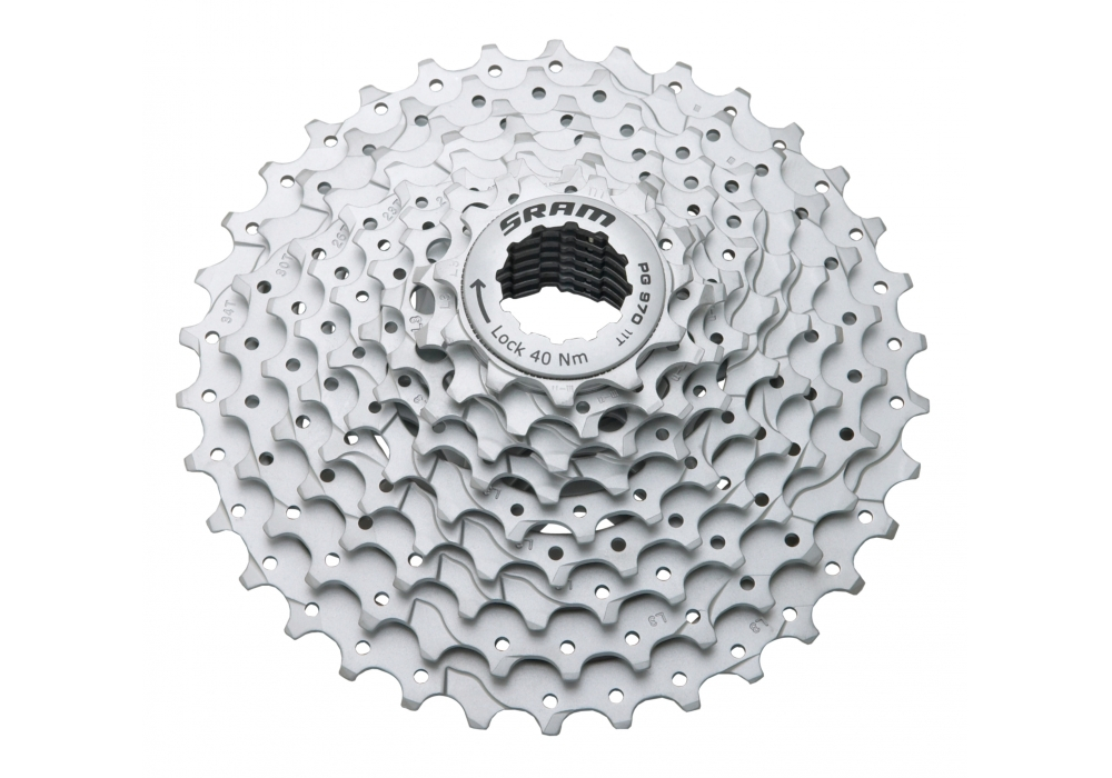 Pinioane Casetate Sram Pg-970 - 11-34T, 9 Viteze, Argintiu